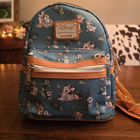 Loungefly | Bags | Loungefly Disney Bambi Forest Floral Mini Backpack ...